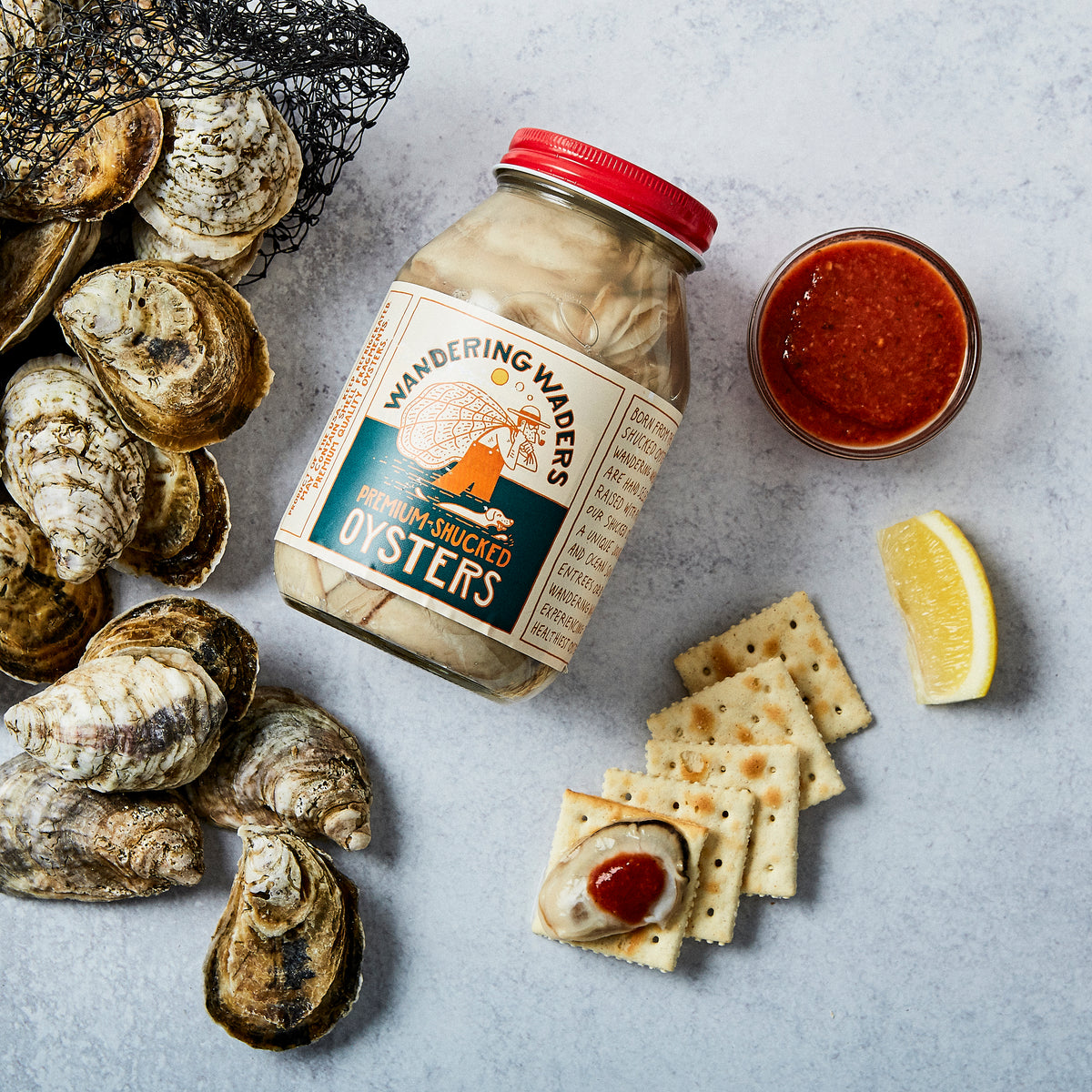 White Stones & Waders Kit (36 Stones + 1 Qt Waders)